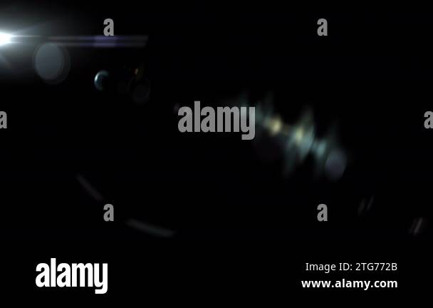 Abstract flicker optical lens flares light rotation animation on top ...