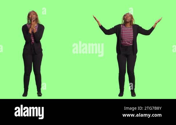 Hopeful spiritual girl praying to god for miracle, asking to fulfill ...