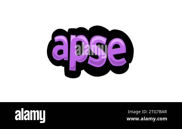 White screen animation video written APSE Stock Video Footage - Alamy