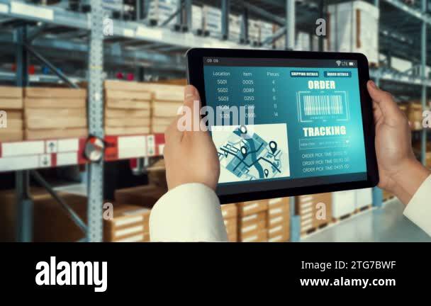 Warehouse management deft software in computer for real time monitoring ...