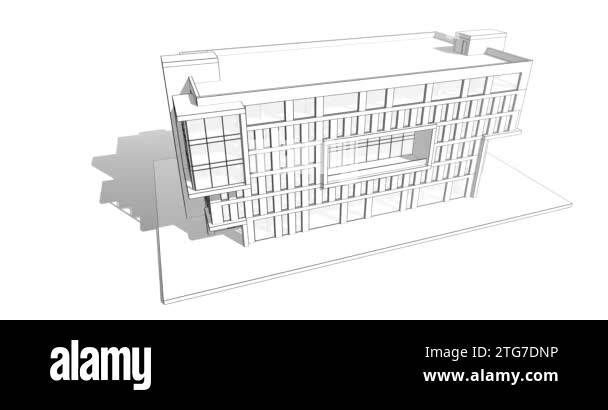 Architectural animation design building digital Stock Videos & Footage ...