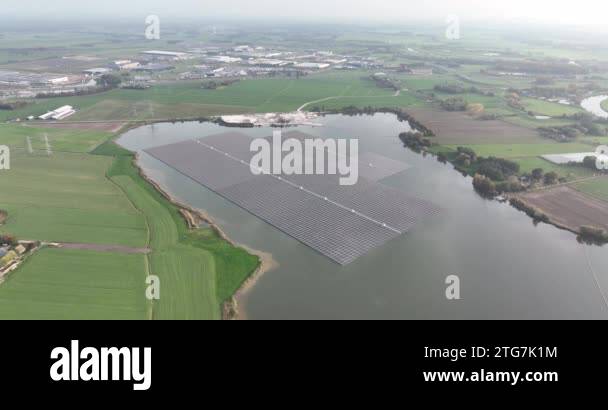 Largest floating solar park in Europe on a sand extraction lake ...