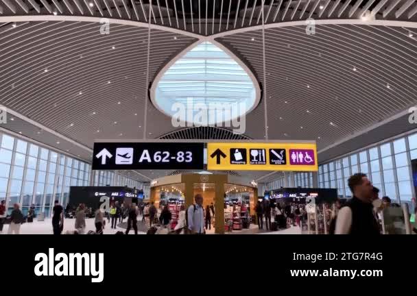 Rome fiumicino international airport leonardo da vinci Stock Videos ...