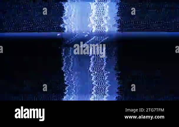 TV Static Noise Glitch Effect Original Video from a vintage CRT cathode-ray tube Television ...