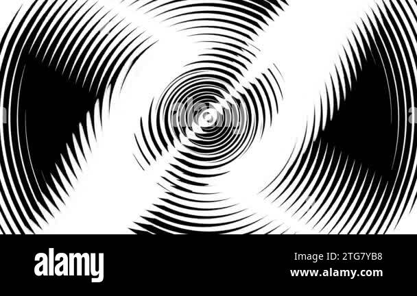 Beautiful and addictive black and white background. Hypnosis ...