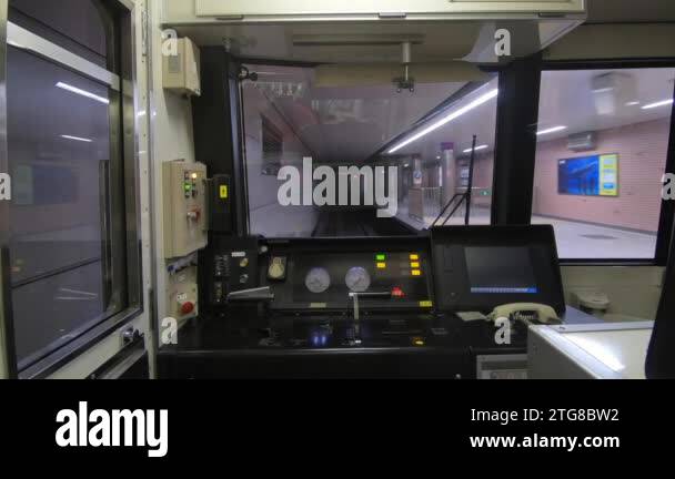 Osaka, Japan-16 April, 2019: Looking out the window of cabin inside the ...