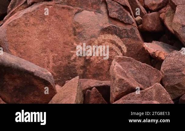 Ancient Indigenous Aboriginal Australians Rock Carvings in Dampier ...