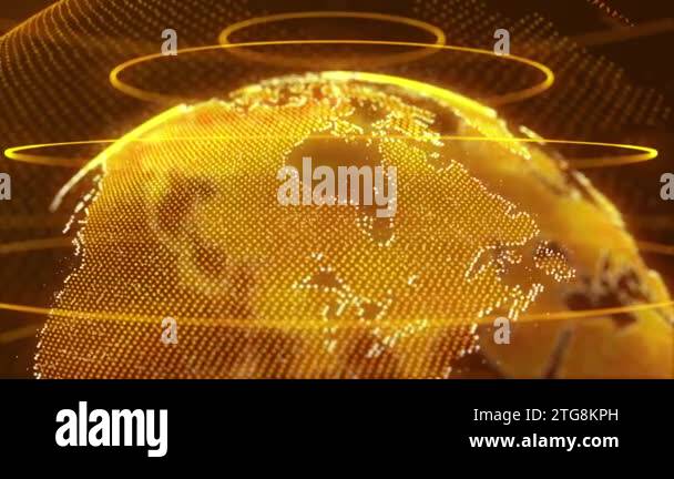 Communication technology global world network. Global network ...