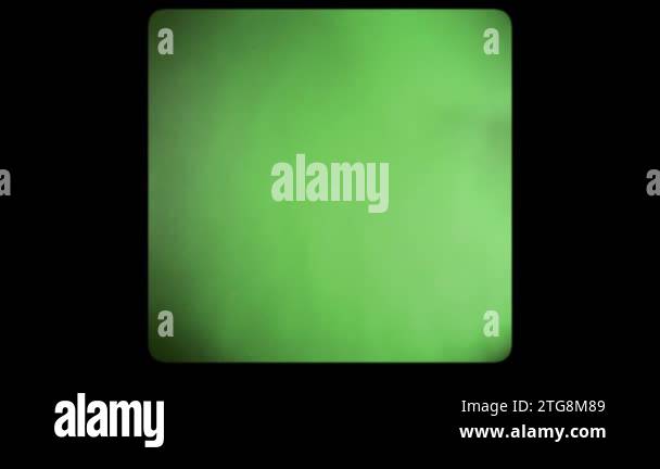Green screen of a Vintage TV. Old TV chromakey. Green screen with ...