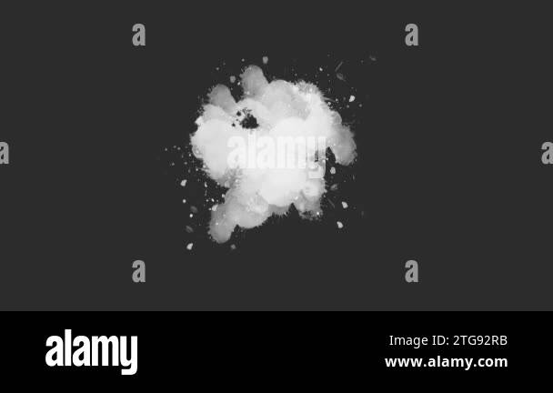 Ink splatters compositing animation. Ink brush stroke transition. Ink ...