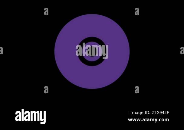 A Circle animation pulsing through the center of the frame - Black ...