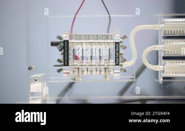 Fuel cell stack to generate electricity from hydrogen and air (oxygen ...