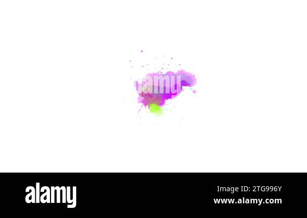 ink splatter transition effect animation. watercolor black ink splatter ...