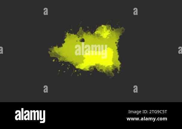 Splash color ink transition. Ink brush stroke transition. Ink splash ...