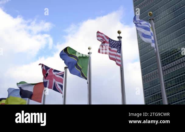 Flags of the united nations Stock Videos & Footage - HD and 4K Video ...