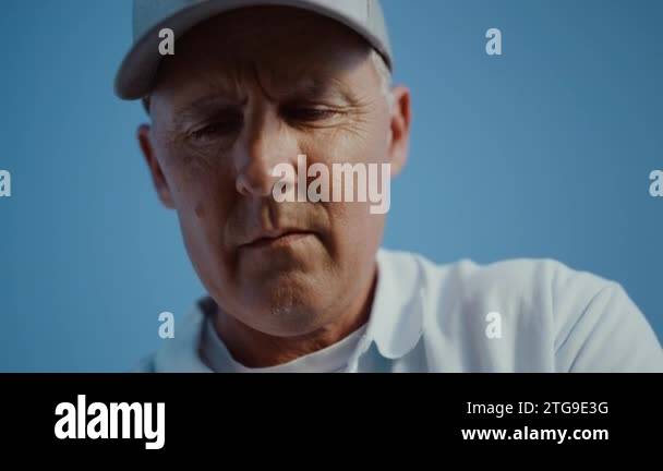 Man visor cap Stock Videos & Footage - HD and 4K Video Clips - Alamy