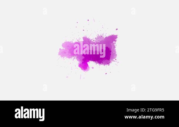 Ink drops fluid splash. Ink splatters transition animation. Ink brush ...