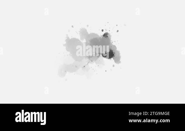 ink transition splatter blot spreading effect animation. Ink brush ...