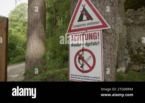 No charcoal or wood fires sign Stock Videos & Footage - HD and 4K Video ...