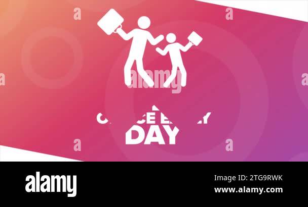 National Leave the Office Early Day. Flat holiday animation. Motion ...