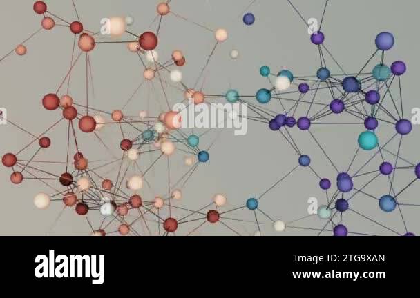 Plexus Digital Network Colorful Background. Excellent for conveying an ...