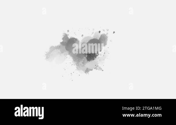 ink transition splatter blot spreading effect animation. Ink brush ...