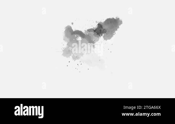 Color ink drops splatter on white background.ink splatter transition ...