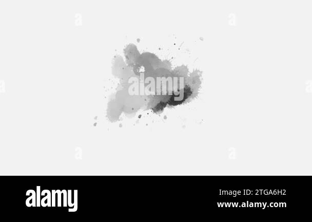ink transition splatter blot spreading effect animation. Ink brush ...