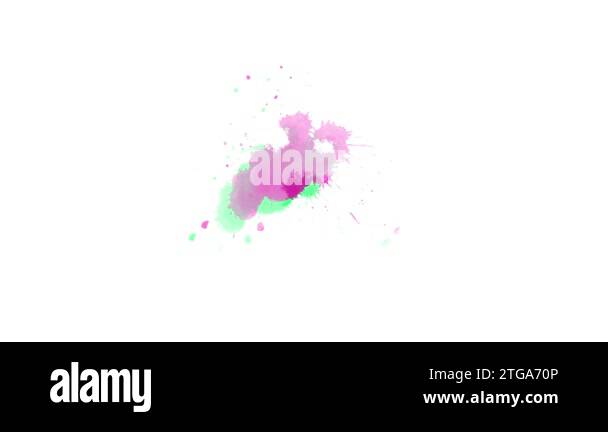 ink transitions splatter blot spreading. watercolor paint brush stroke. ink splash transition ...