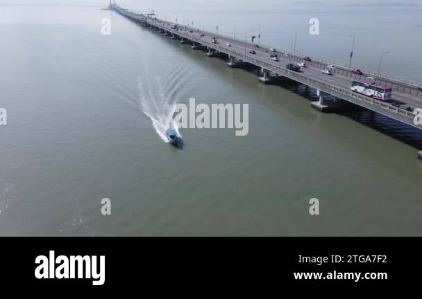 Georgetown, Penang Malaysia - May 18, 2022: The Majestic Penang Bridge ...