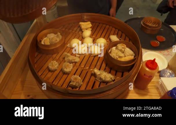 Chinese food dim sum dumplings cuisine Stock Videos & Footage - HD and ...