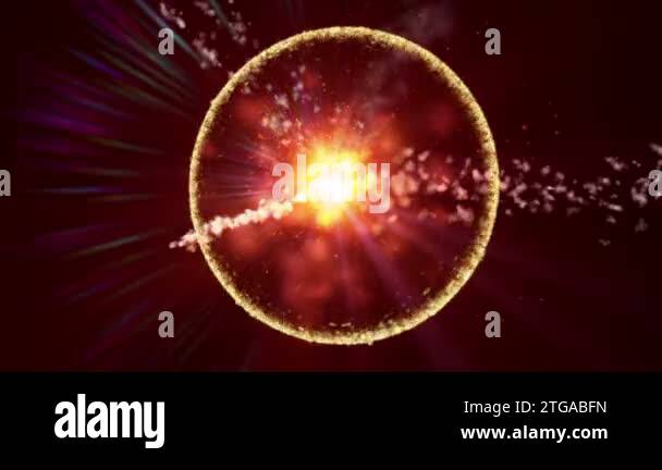 explosion fire light ray particle Stock Video Footage - Alamy