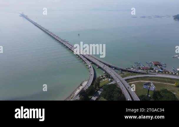Georgetown, Penang Malaysia - May 18, 2022: The Majestic Penang Bridge ...