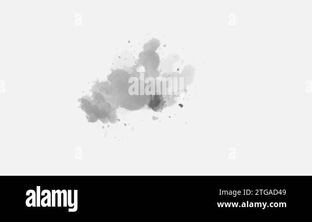 Ink splatters transition animation. Ink brush stroke transition. Ink ...