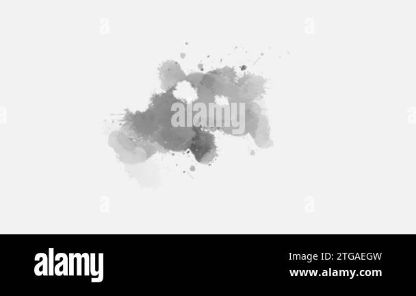 ink transition splatter blot spreading effect animation. Ink brush ...