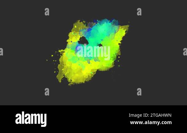 ink splatter compositing effect. Splash color ink transition. Ink brush ...