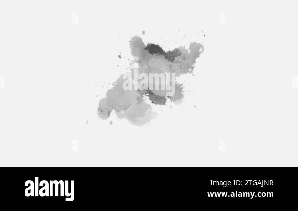 ink transition splatter blot spreading effect animation. Ink brush ...