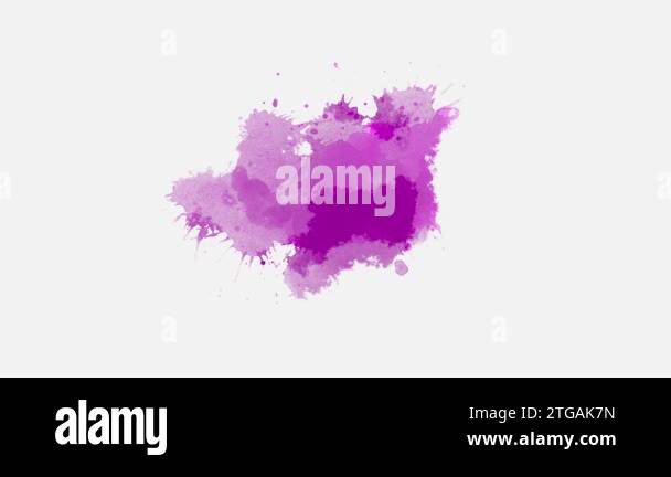 Ink drops fluid splash. Ink splatters transition animation. Ink brush ...