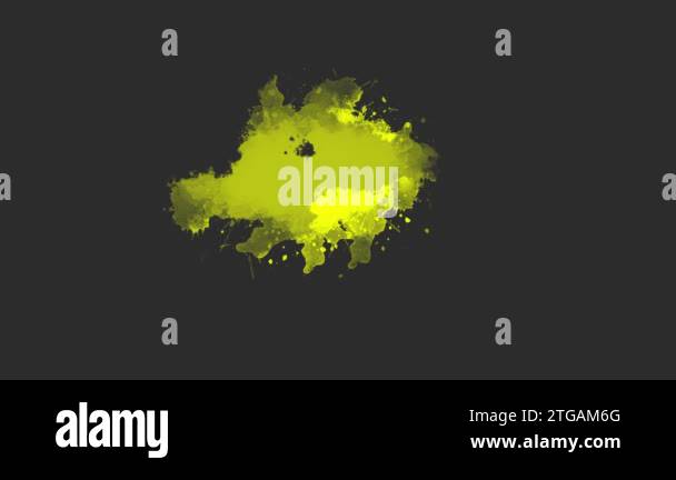 Splash color ink transition. Ink brush stroke transition. Ink splash ...