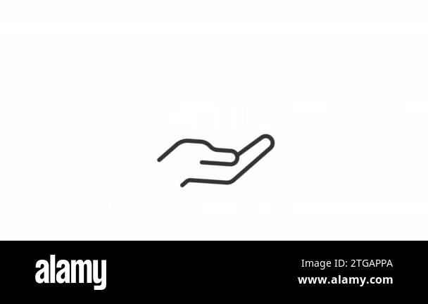 Animated bonus discount line ui icon. Price reduction. Seamless loop HD ...