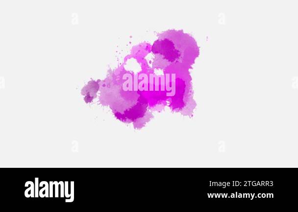 Ink drops fluid splash. Ink splatters transition animation. Ink brush ...