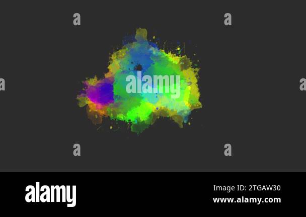 ink splatter compositing effect. Splash color ink transition. Ink brush ...