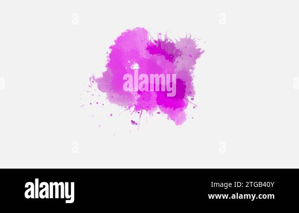 Ink drops fluid splash. Ink splatters transition animation. Ink brush ...