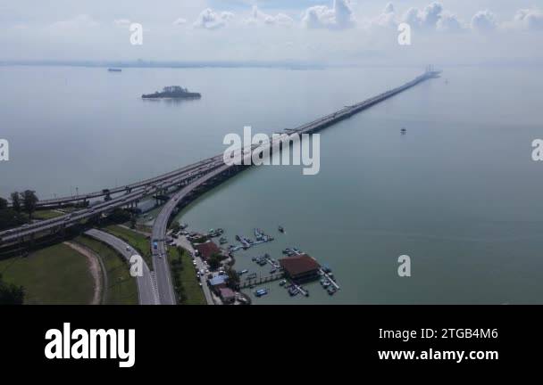 Georgetown, Penang Malaysia - May 18, 2022: The Majestic Penang Bridge ...
