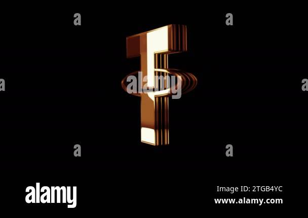 Tether stablecoin blockchain crypto currency and USDT digital money ...