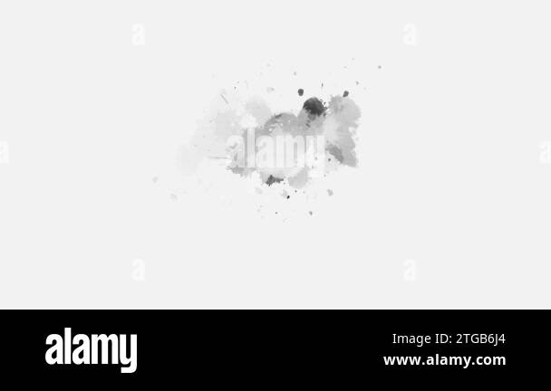 ink transition splatter blot spreading effect animation. Ink brush ...