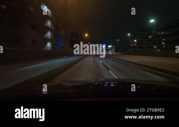 Tokyo Metropolitan Expressway Car driving Night View Japan shutoko ...
