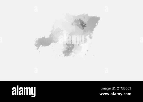 Ink splatters transition animation. Ink brush stroke transition. Ink ...