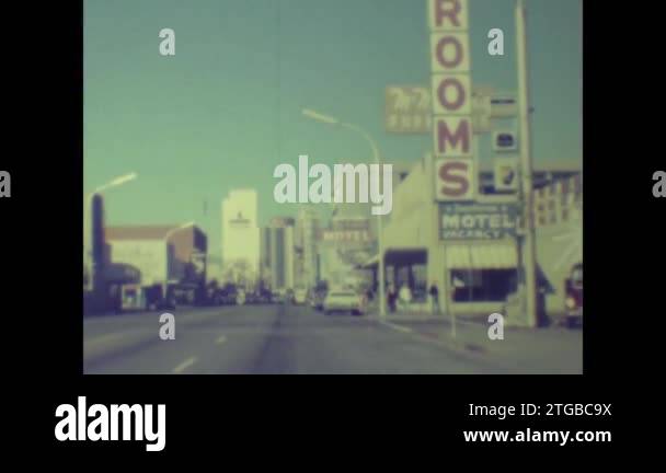 Las Vegas, United States may 1974: Las vegas street view in 70s Stock ...