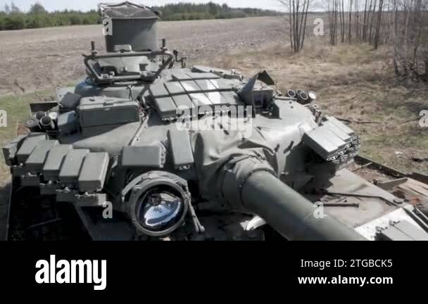 Elements of active armor on the tank Stock Video Footage - Alamy